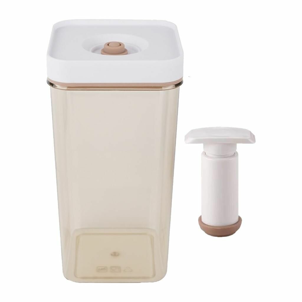 Вакуумный контейнер для хранения фруктов и овощей, - ручной насос объемом 1300 мл