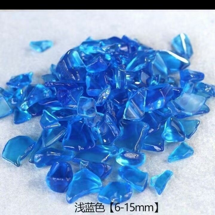 Основа для ландшафтного дизайна аквариума, нерегулярные стеклянные частицы, гидропонная поверхность для растений, ручная работа, креативные смешанные цветные стеклянные частицы