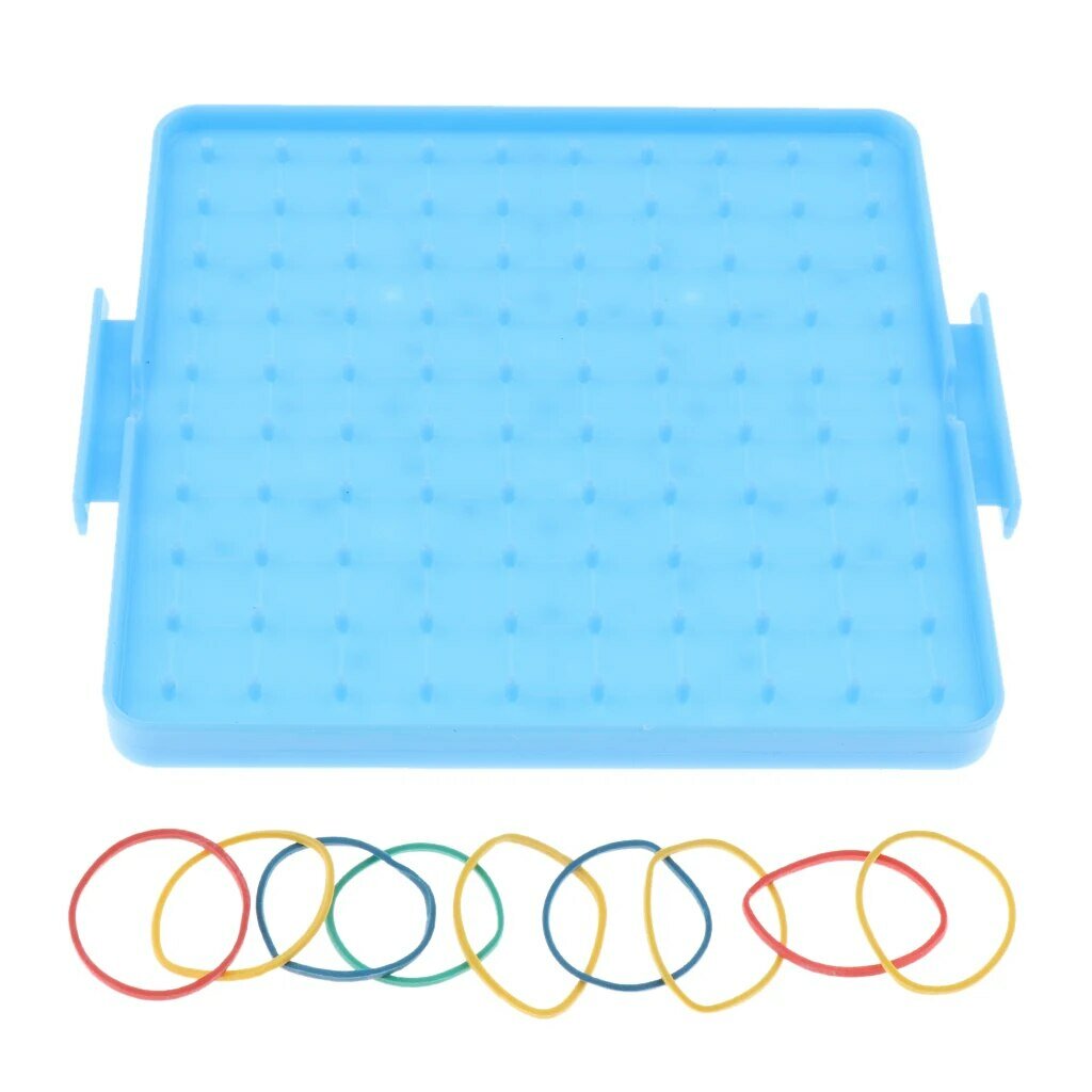 Геоборд с резинками, геометрическая доска, игрушки для обучения и изучения математики, 6 x 6 дюймов