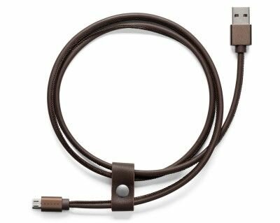 32220720 Кожаный usb-кабель Brown (USB - Micro USB) VOLVO — фото 1