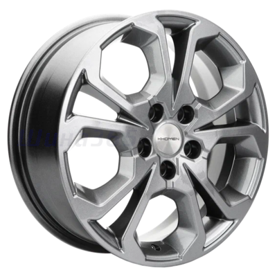 Литой колесный диск Khomen Wheels KHW1711 (Haval F7/F7x) 6,5x17/5x114,3 ET40 D64,1 Gray