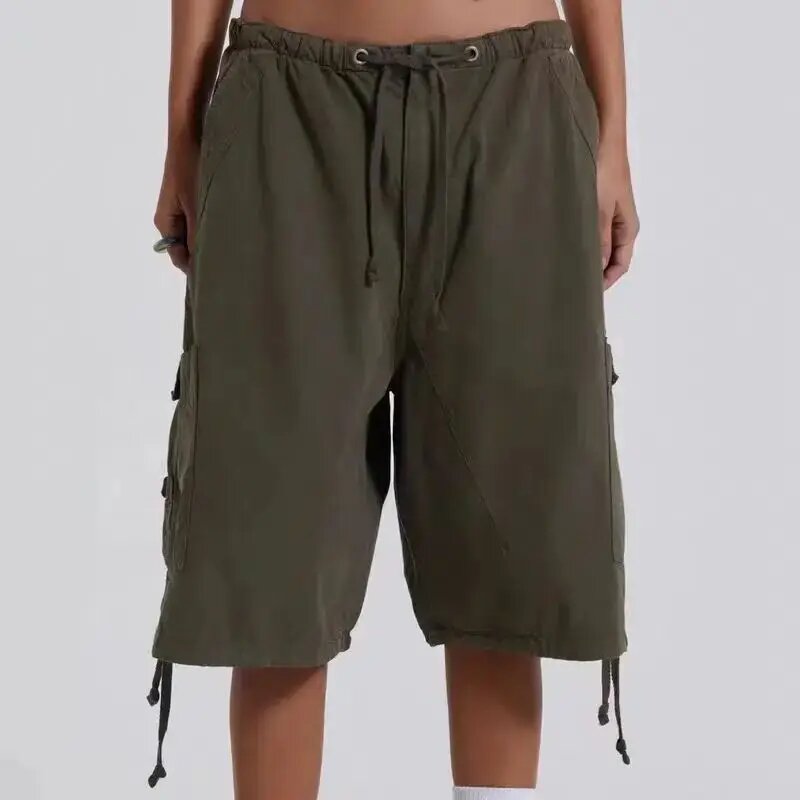 Женские камуфляжные шорты карго, army green, размер M
