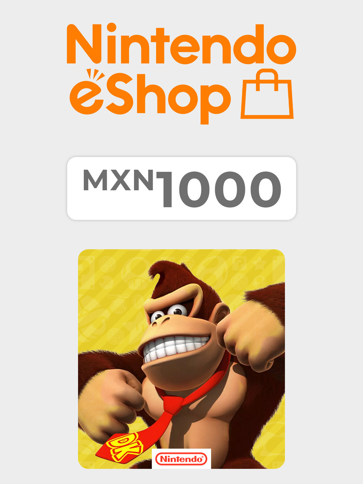 Карта оплаты Nintendo eShop 1000 MXN Mexico [Цифровая версия]