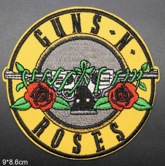 Нашивка термо с вышивкой рок группы Guns N' Roses