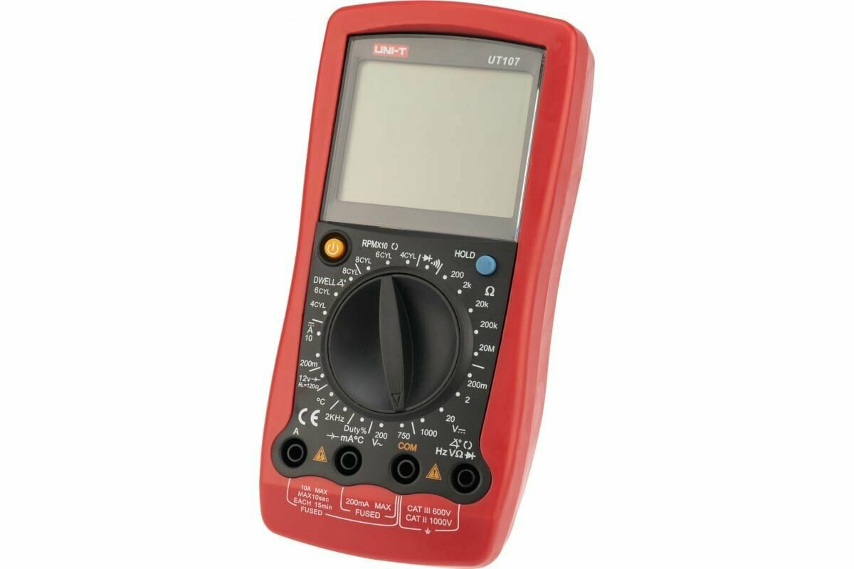 UNI-T мультиметр цифровой автомобильный UT107, противоударный корпус, оригинал