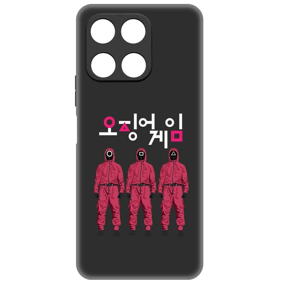 Чехол-накладка Krutoff Soft Case Игра в кальмара-Персонал для Honor X6a черный
