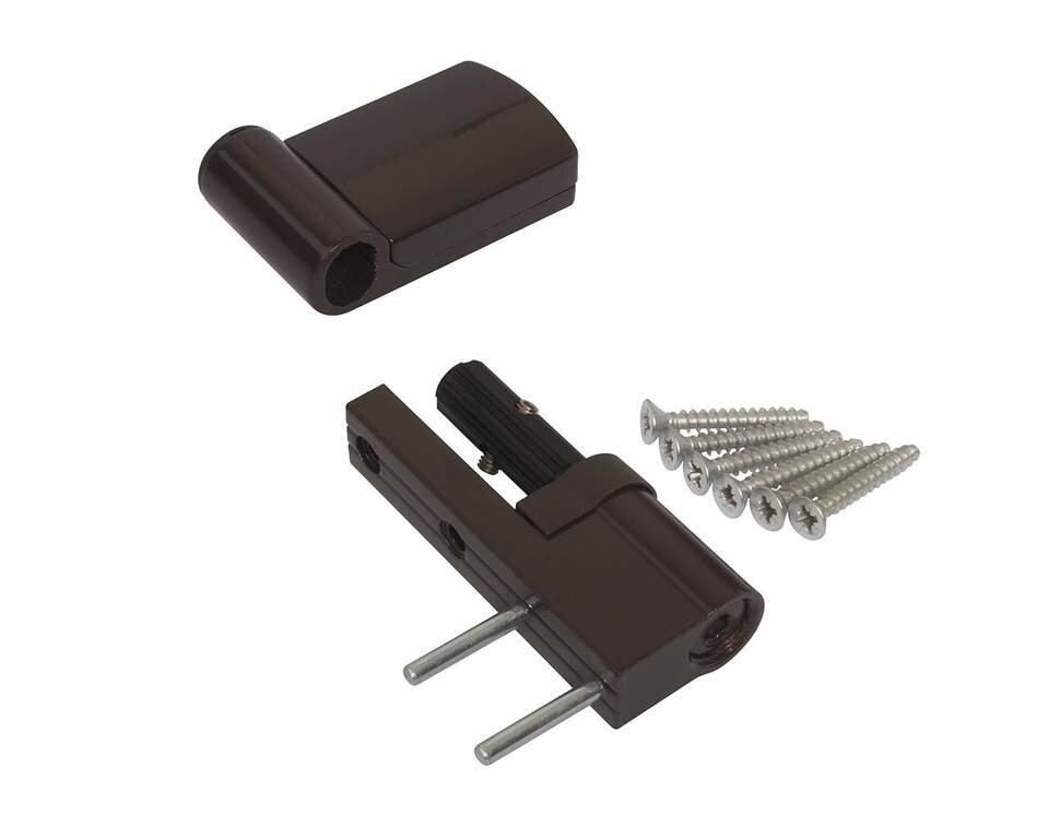 Петля дверная Elementis KTS-RT (15-20 мм), на 100кг, Коричневый, RAL8019