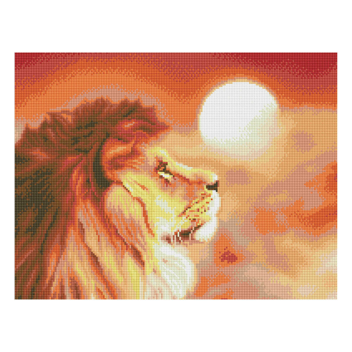 Алмазная мозаика ТРИ совы "Закат", 40*50см, холст на деревянном подрамнике, картонная коробка с пластиковой ручкой