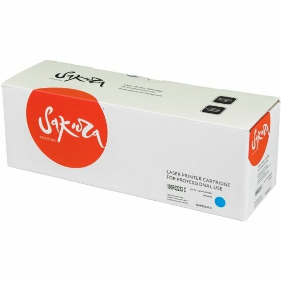 Картридж Sakura Printing Sakura 106R02233 для XEROX Phaser6600/WC6605, голубой, 6000 к.