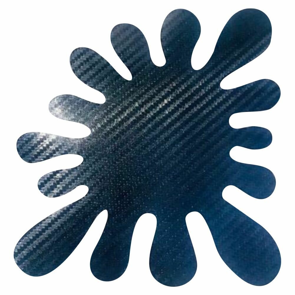 Наклейка "Клякса", средняя гологр, черная, 150х150мм, Арт рэйсинг