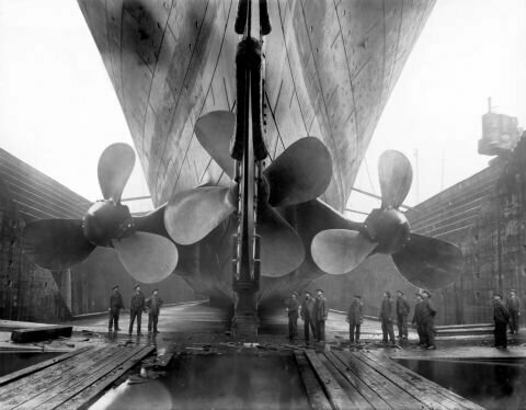 Плакат, постер Titanic, Титаник на бумаге, размер 21х30см