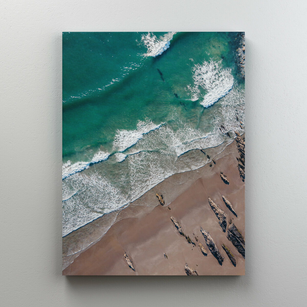 Интерьерная картина на холсте "Пляж на Бали" моря и океаны, размер 45x60 см