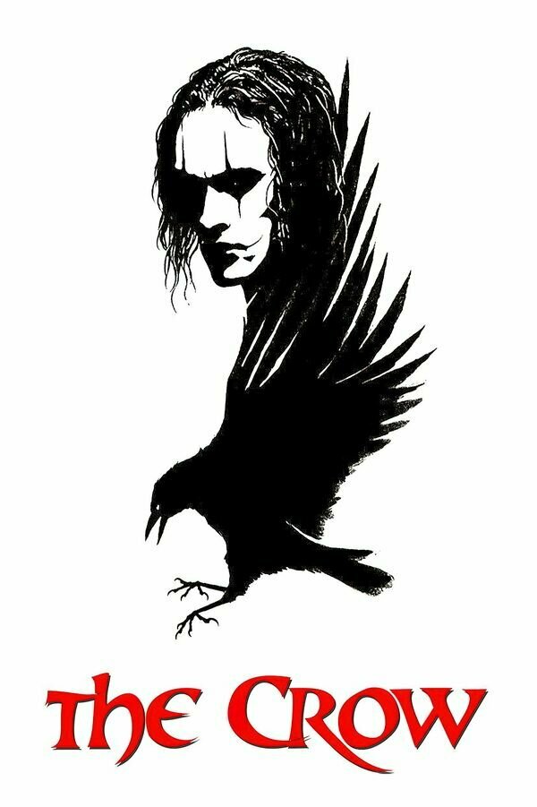 Плакат, постер the crow. Ворон кино 1994 на бумаге, размер 21х30см