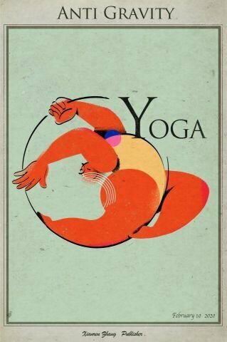 Плакат, постер Yoga-Йога на бумаге, размер 60х84см
