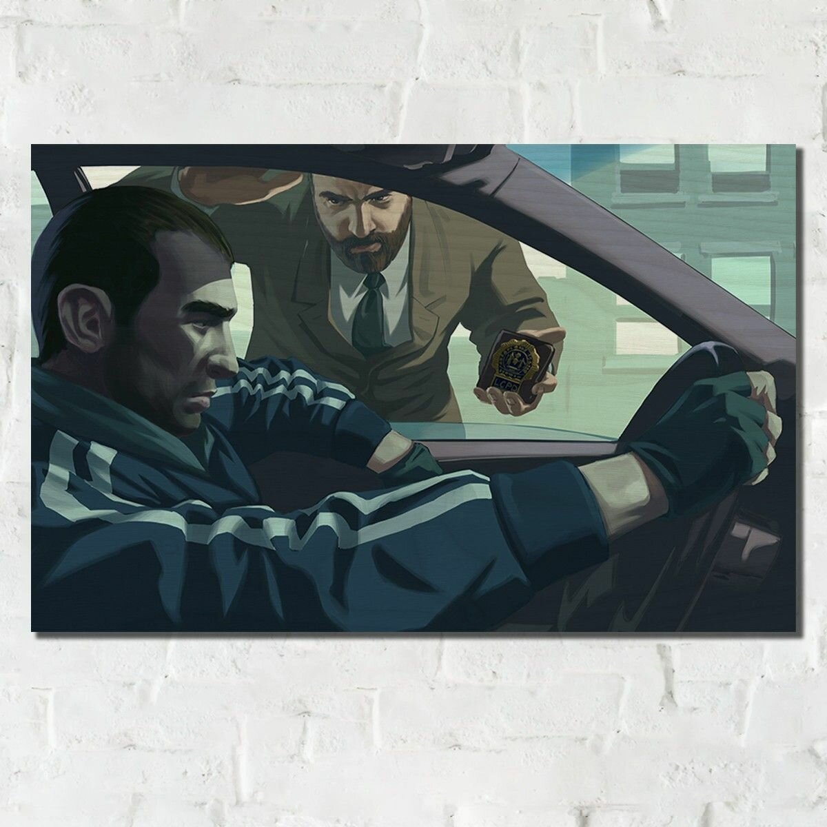 Картина интерьерная на дереве Игра Grand Theft Auto Episodes from GTA 4 - 14112