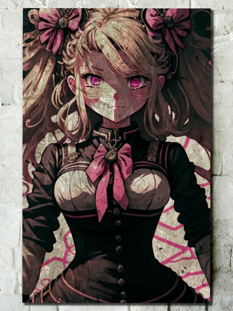 Картина интерьерная на рельефной доске ОСП аниме данганронпа - 7089