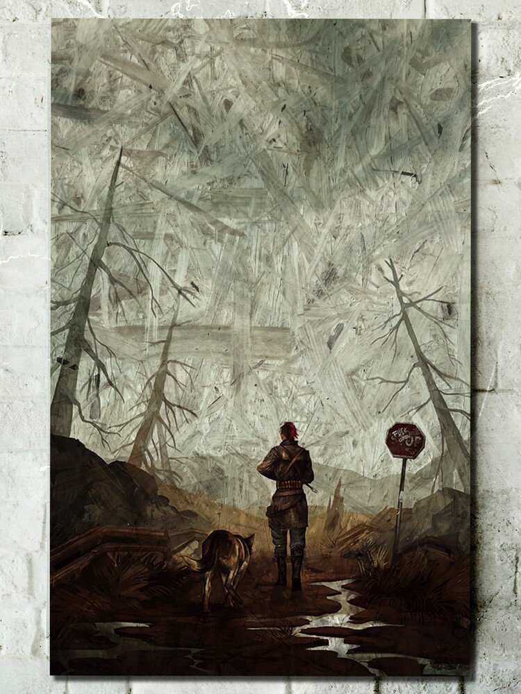 Картина интерьерная на рельефной доске ОСП Игры Fallout 4 - 14166