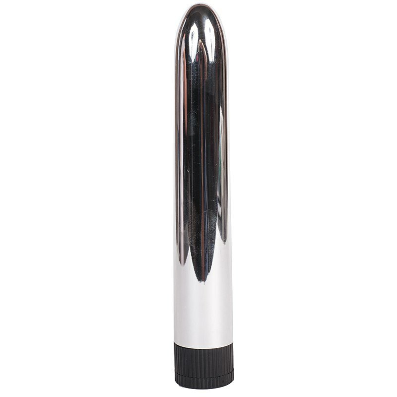 Вибромассажер Gopaldas Vibrator Silver, АБС-пластик, 3 скорости, батарейки АА, длина 17см