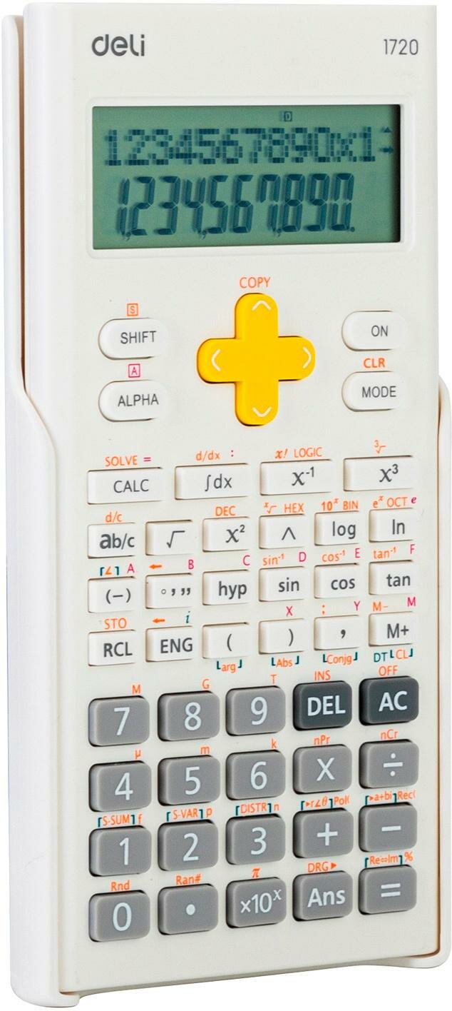 Калькулятор научный Deli E1720-white, белый