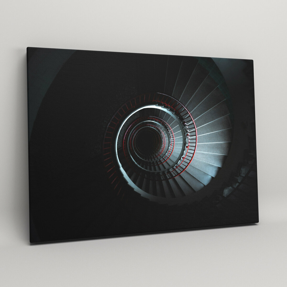 Картина на холсте (интерьерный постер) "Абстракция винтовая лестница", с деревянным подрамником, размер 60x45 см