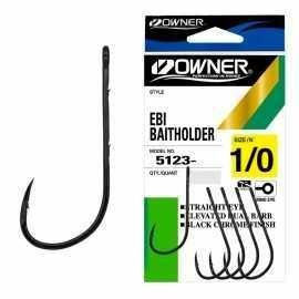 Крючки одинарные Owner Ebi Baitholder BC 5123 - 1/0