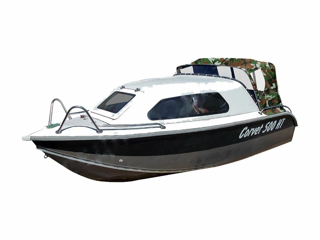Корвет 500 HT. Стекло в рамке, тент, дуги, крепления. Комплект
