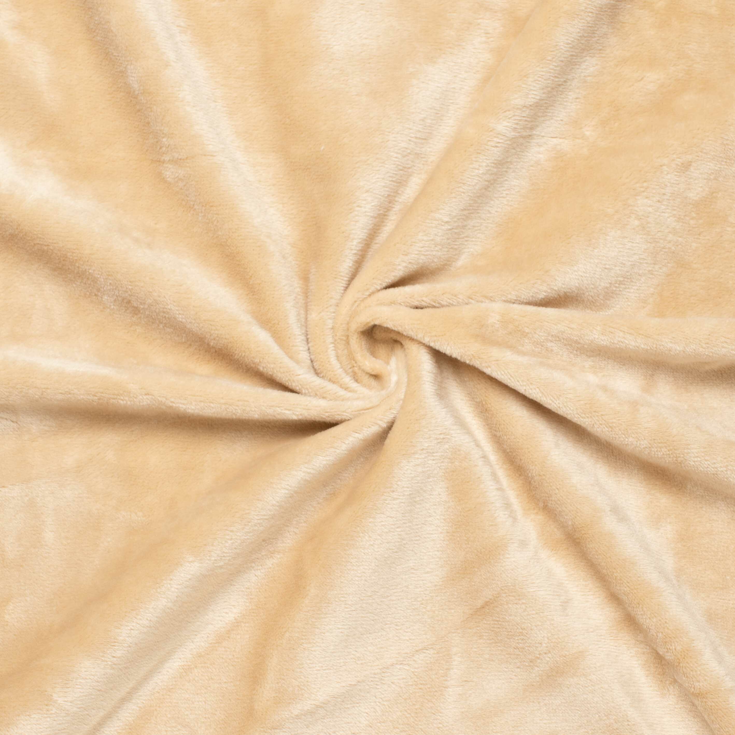 Искусственный мех вельбоа. Цвет светло-бежевый. Готовый отрез 1*1,5 м.