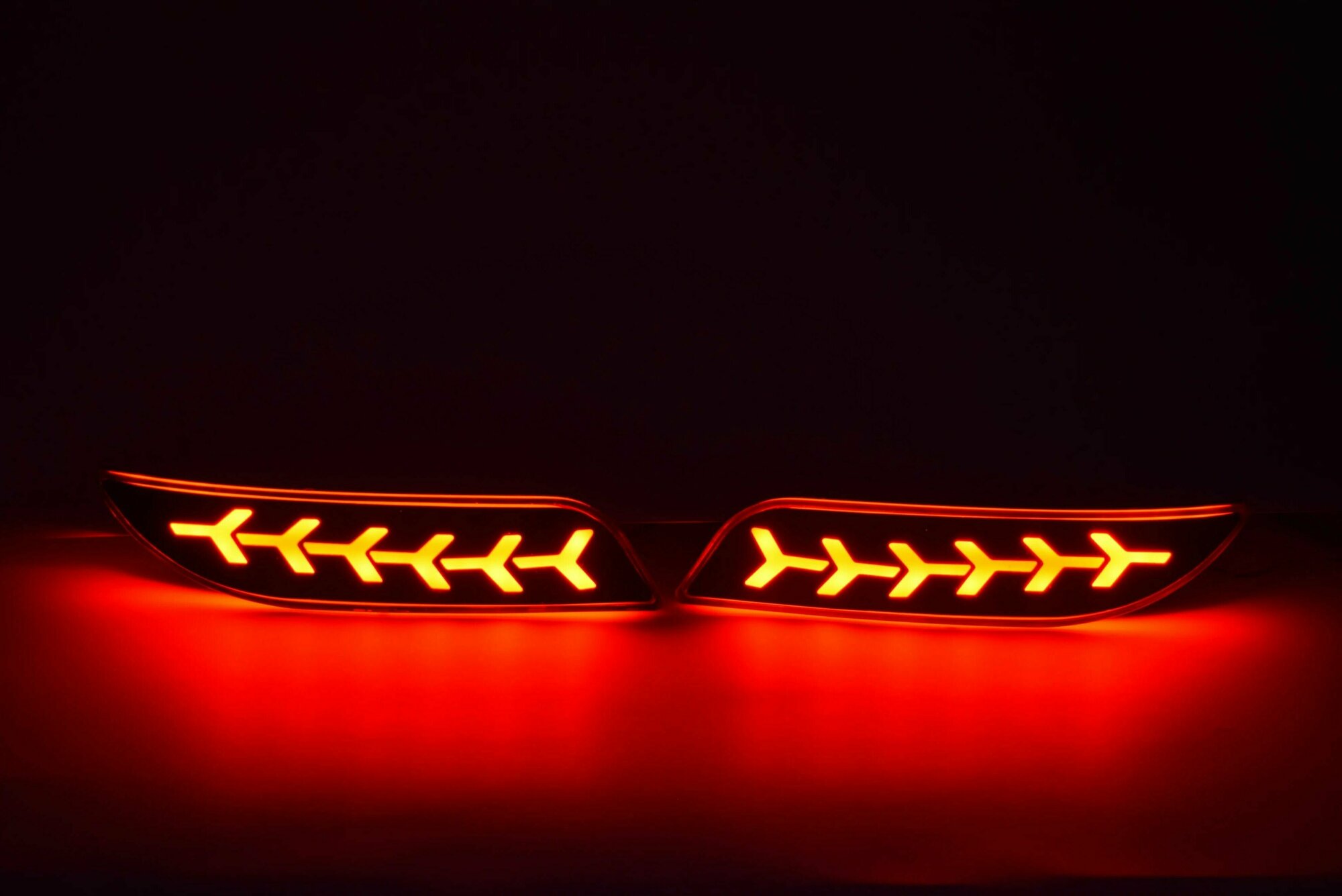 Катафоты приора задний бампер диодные 2 шт.