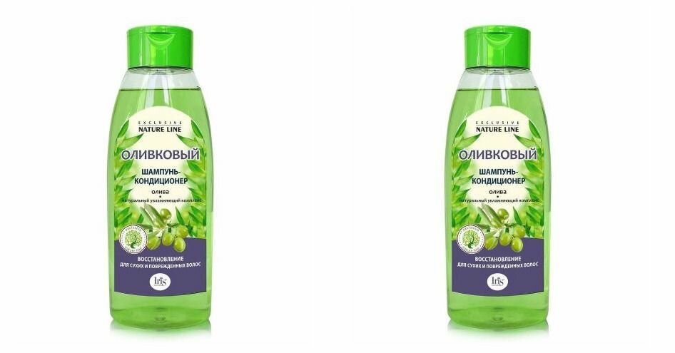 IRIS Exclusive Nature Line Шампунь-кондиционер Оливковый, 500 мл - 2 шт