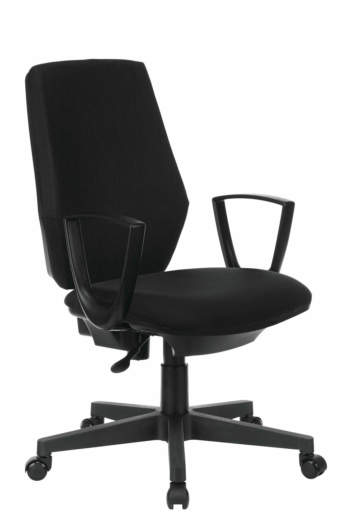 Офисное кресло Бюрократ CH-545 черный 38-418 крестов. пластик CH-545/418-BLACK