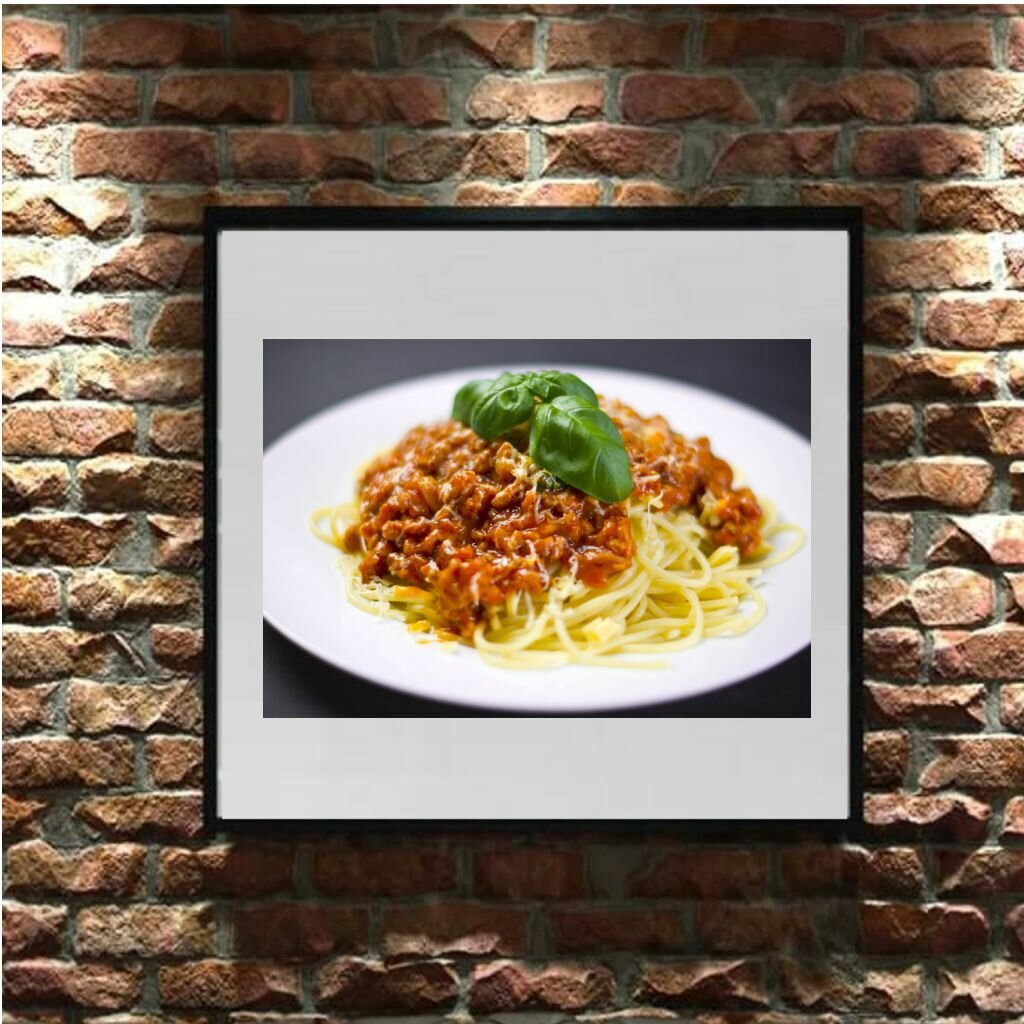 Плакат "Блюдо в ресторане" Cool Eshe из коллекции "Интерьеры на любой вкус", А4 (29,7 х 21 см)