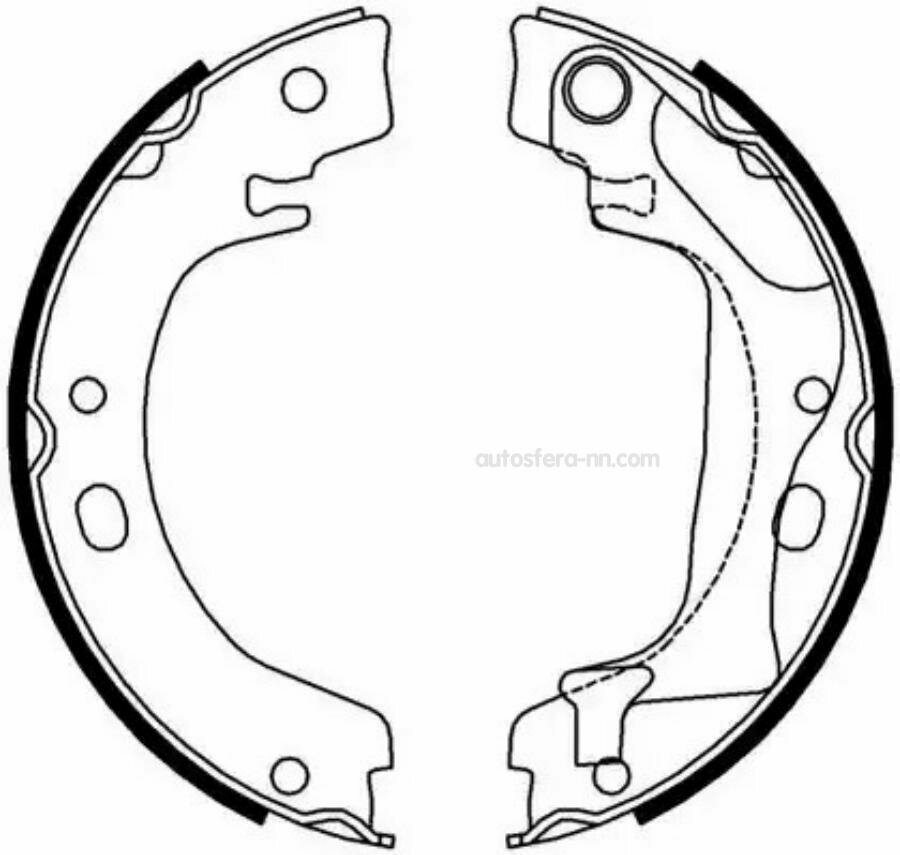 FERODO FSB4011 Колодки стояночного тормоза FERODO FSB4011