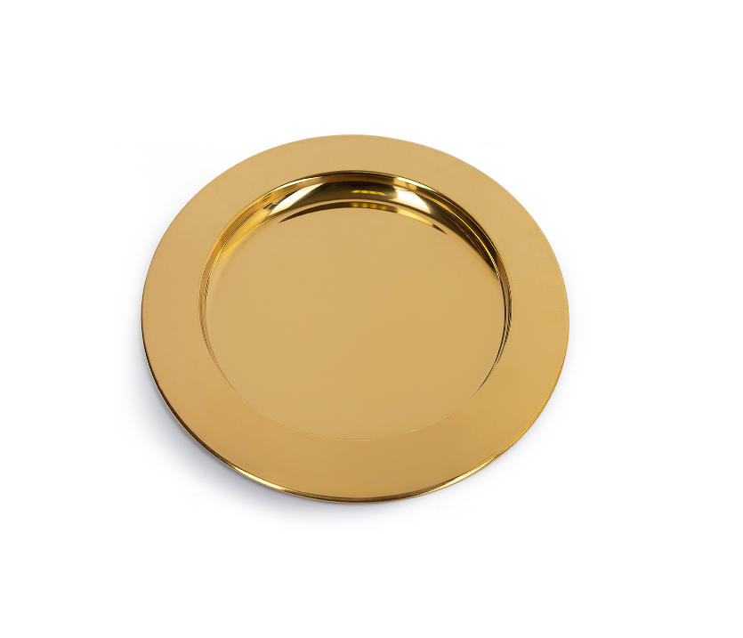 Блюдо сервировочное "Luxstahl" круглое d-30см