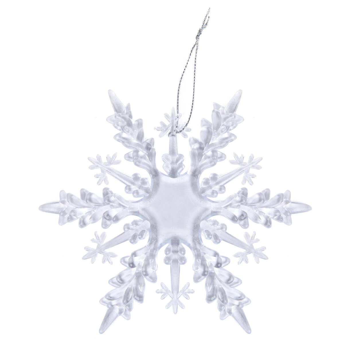 SNOWEEKON SNW-D188-YF54 Елочная игрушка снежинка 15 см 15×0.5×13 см №01 для елки 1шт