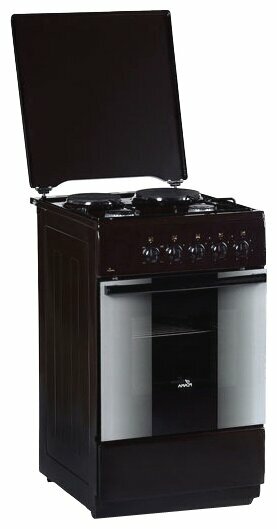 Комбинированная плита FLAMA RK 2211B коричневый