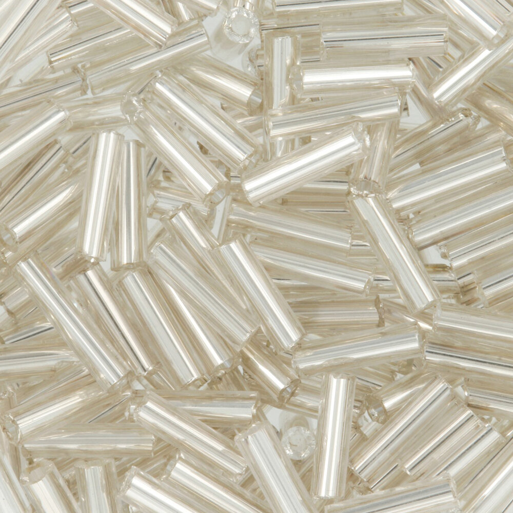 Стеклярус "Zlatka" GG 3" 10 г №0021 прозрачный