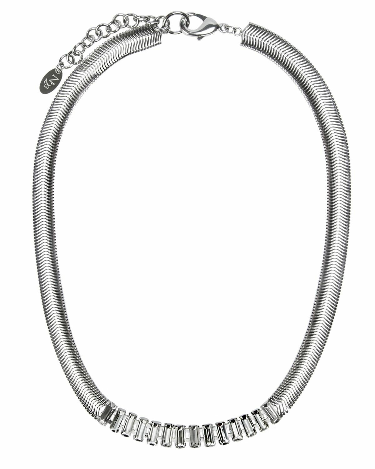 Колье, искусственный камень, кристаллы Swarovski