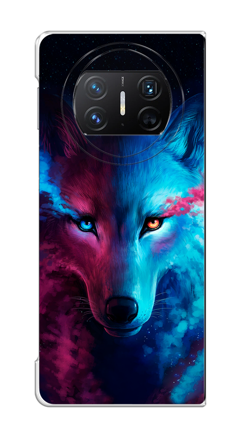 Чехол на Huawei Mate X3 / Хуавей Мейт X3 с принтом Волшебный волк