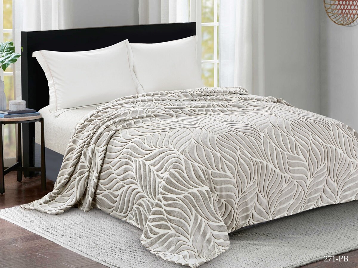 Полуторный плед Cleo Bamboo из микрофибры и велсофта, размер 150х200