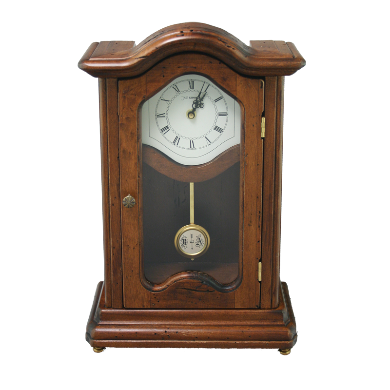 Часы Capanni, с маятником, настольные, кварцевые, дерево/латунь