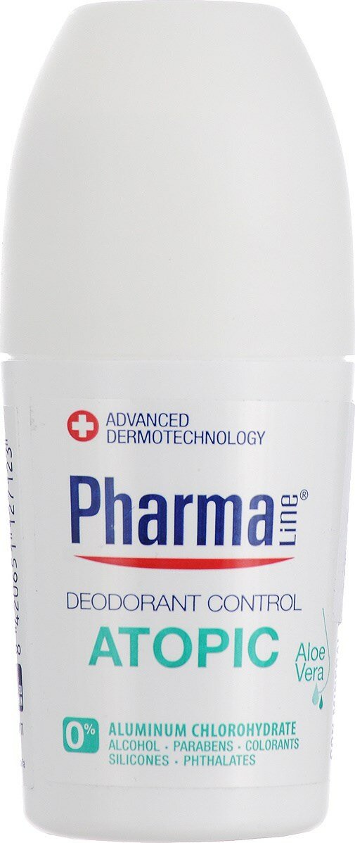 Дезодорант Pharmline Atopic для сухой и чувствительной кожи роликовый, 50мл
