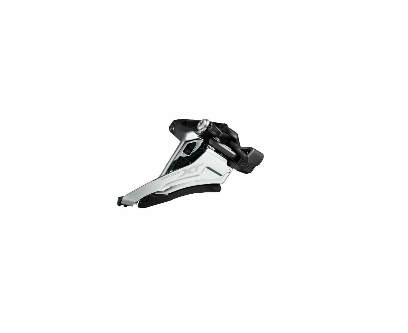 Переключатель передний Shimano Deore XT, M8100, 2x12 скоростей, верхняя тяга, 38T