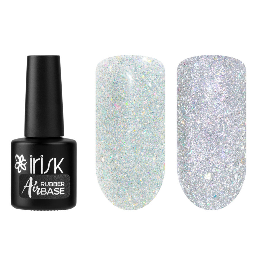 База светоотражающая IRISK Air Rubber Base, 10мл (10 Silver Splash)