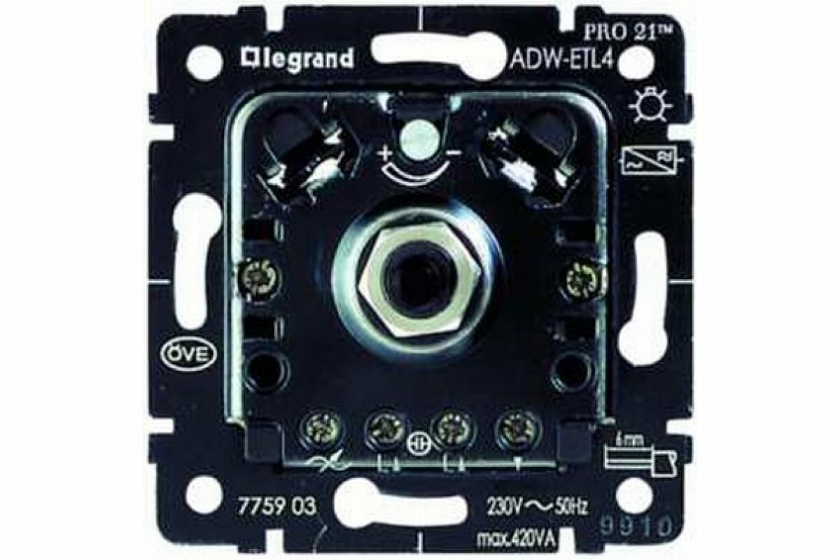 Светорегулятор (диммер) на 420Вт. Legrand Galea Life 775903