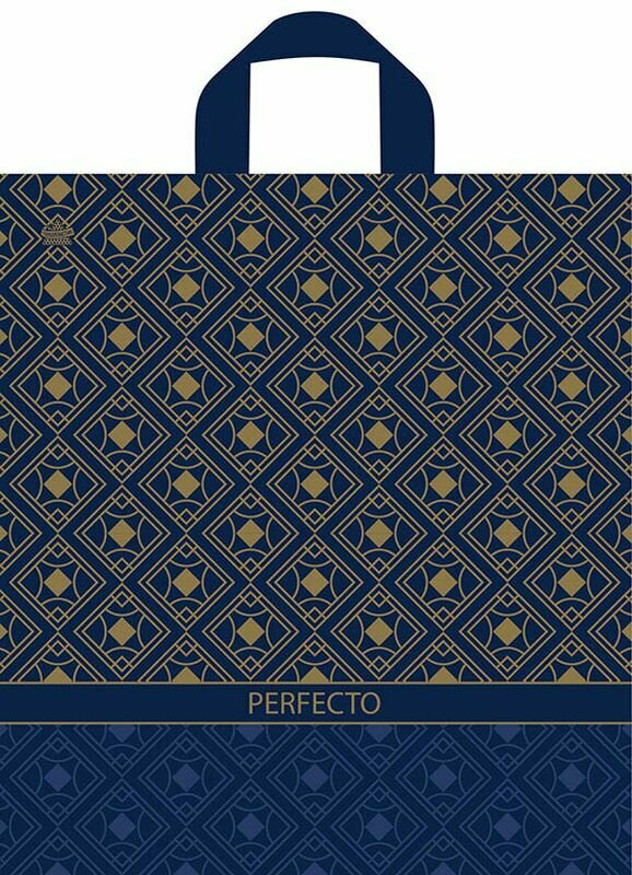 Пакет Перфекто Блюз с петлевой ручкой 37х40х6см 95мкм / 10штук