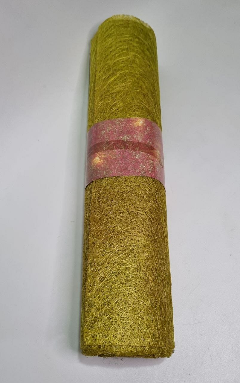 Сизалевое полотно (клеевое). Цвет оливковый. ширина 50 см, длина 450 см.