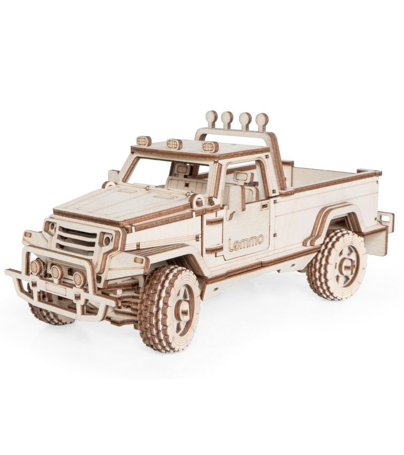 Деревянный конструктор Lemmo Внедорожник «кондор», 163 детали