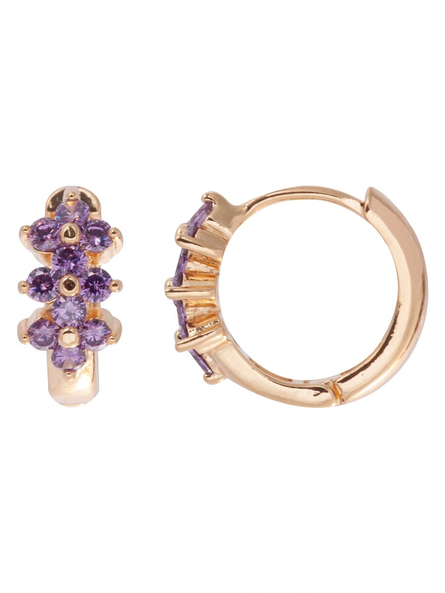 Серьги Lotus Jewelry, аметист