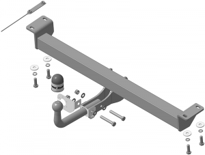 Фаркоп Motodor Chery Tiggo 3 2017 - 2021 (оцинк. Шар) (90007) арт.99001-A