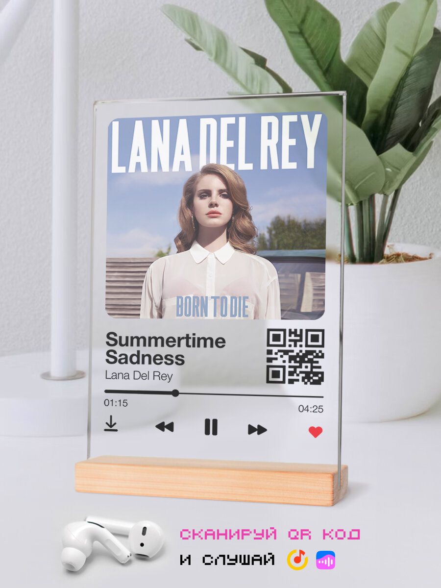 Музыкальный постер Лана дель Рей - Summertime sadness
